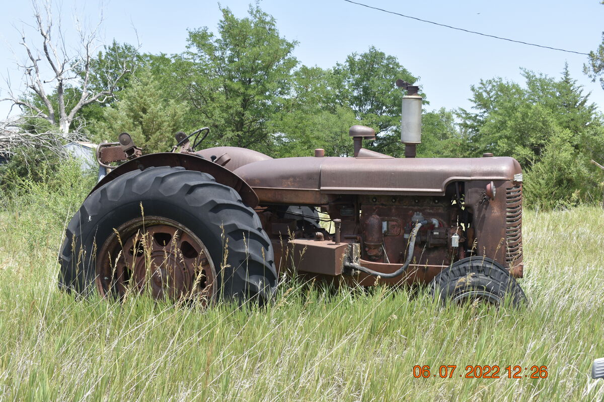 Tractors from days gone bye: An assortment of tractors, some restored ...
