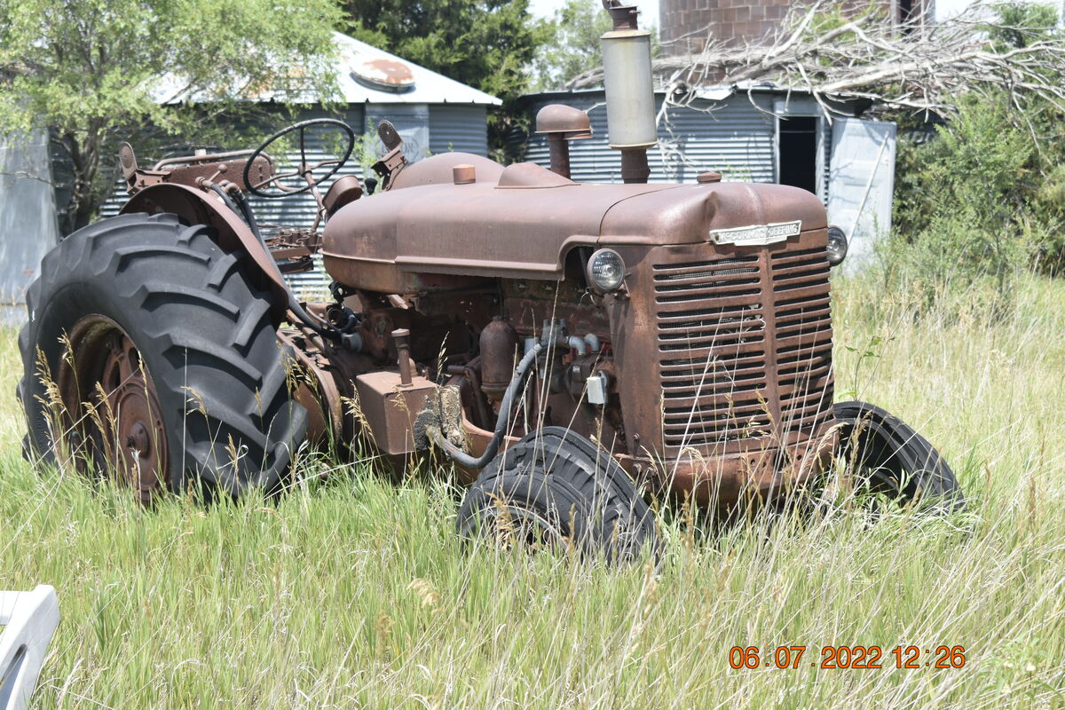 Tractors from days gone bye: An assortment of tractors, some restored ...