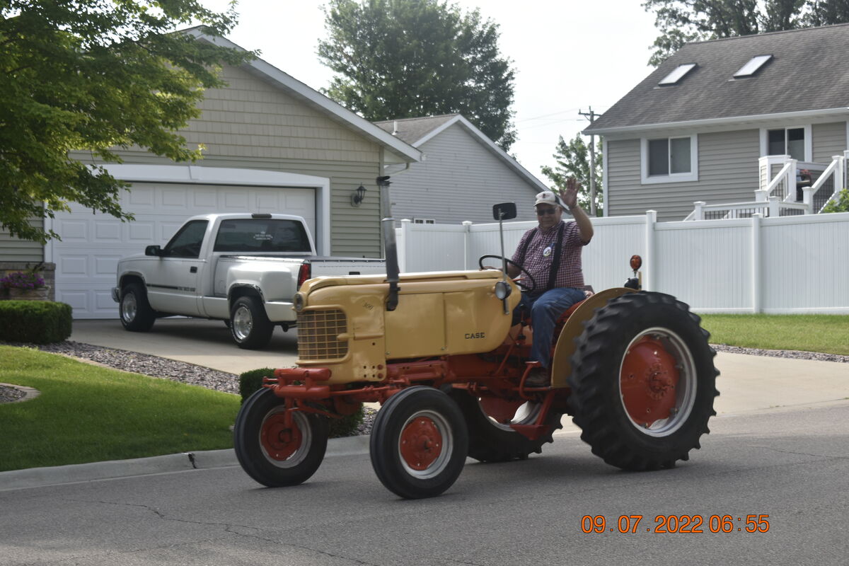 Tractors from days gone bye: An assortment of tractors, some restored ...