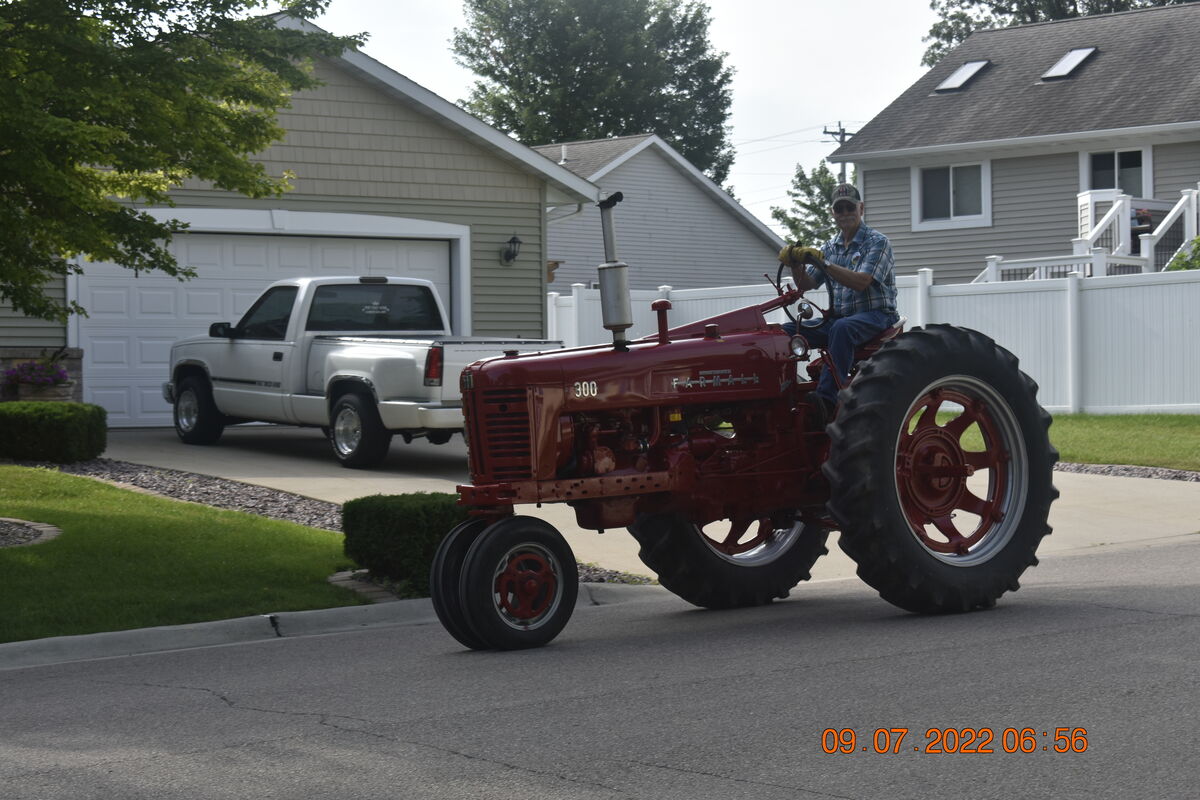 Tractors from days gone bye: An assortment of tractors, some restored ...