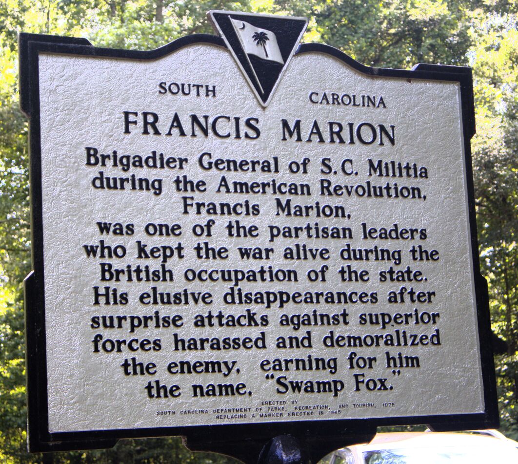 Marion, The Swamp Fox: On July 4th, my wife and I visited the burial site of General Francis ...