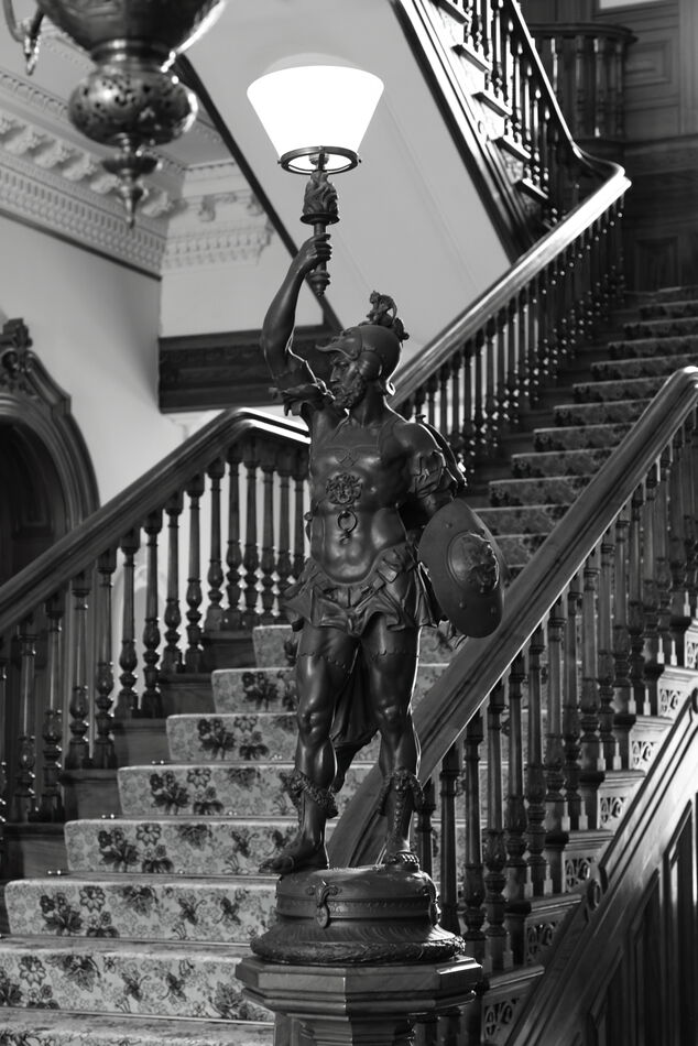 INT Iolani Palace BW: INT Iolani Palace BW...