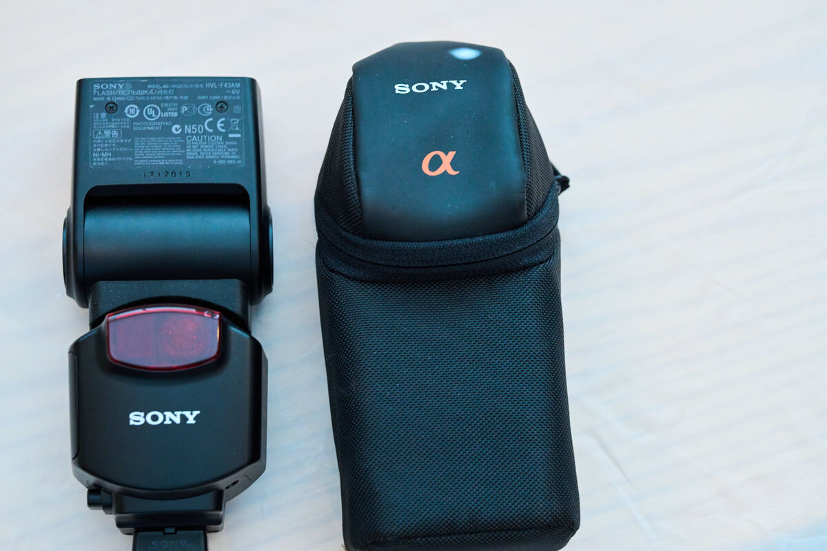 SOLD Sony HVL-F43AM with adapter! $125.00: SOLD!!!! This Sony flash was ...