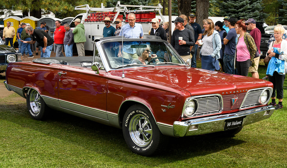 Chevy and Plymouth: A '55 Chev 210 hardtop and a '66 Plymouth Valiant ...