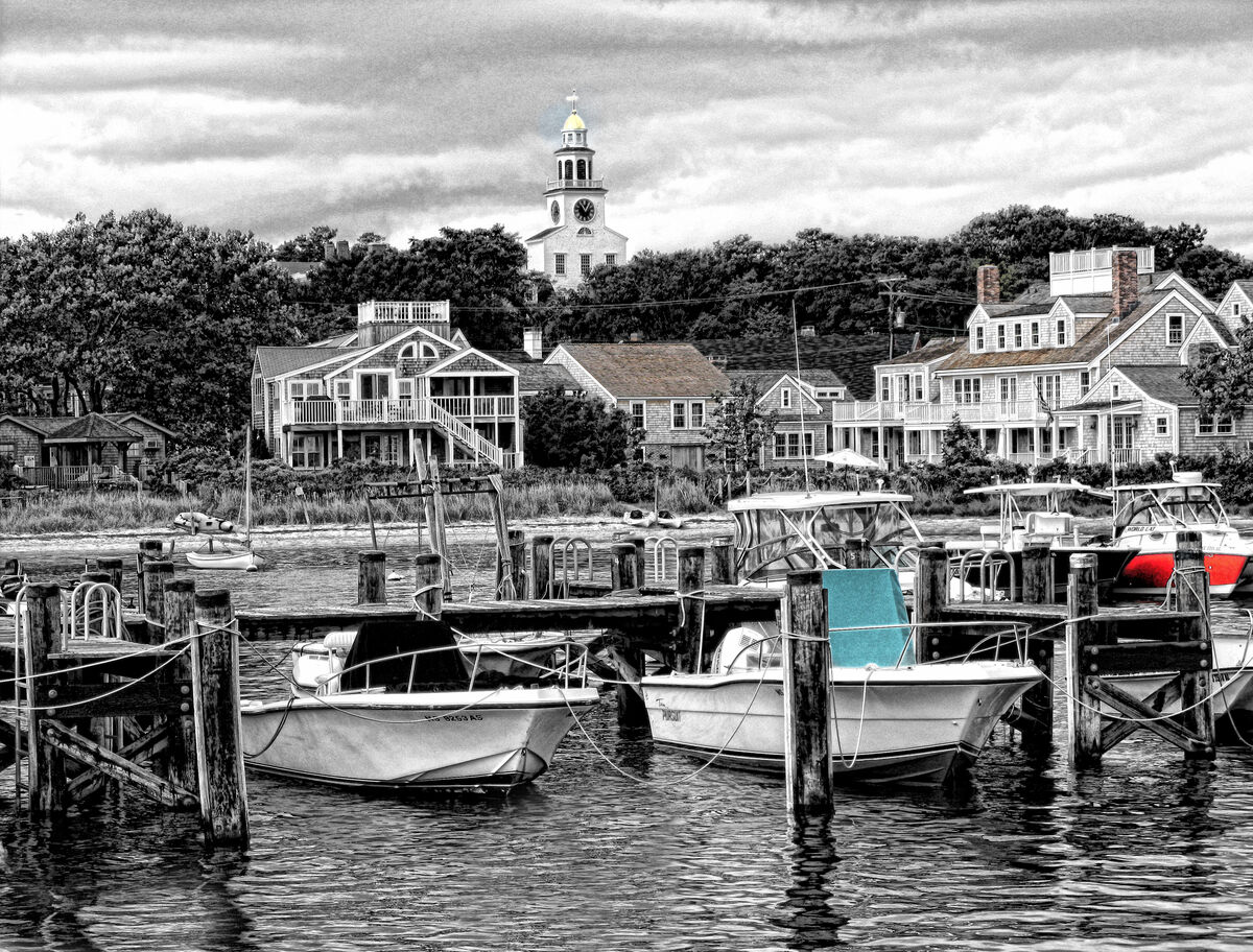 Nantucket: More B&W With Selective Colorization: Reprocessing some of ...