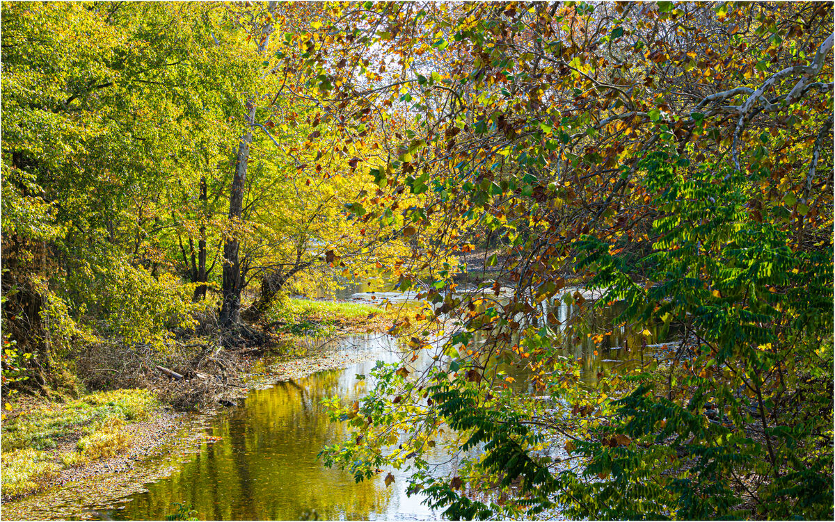 Lazy Fall Day on the Mississinewa: Mississinewa River, Matthews, Indiana...