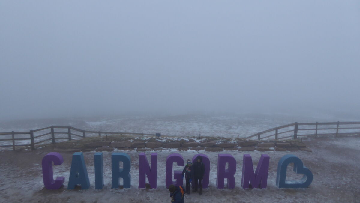 What a view: View from the top of the Cairngorms in Scotland but the ...