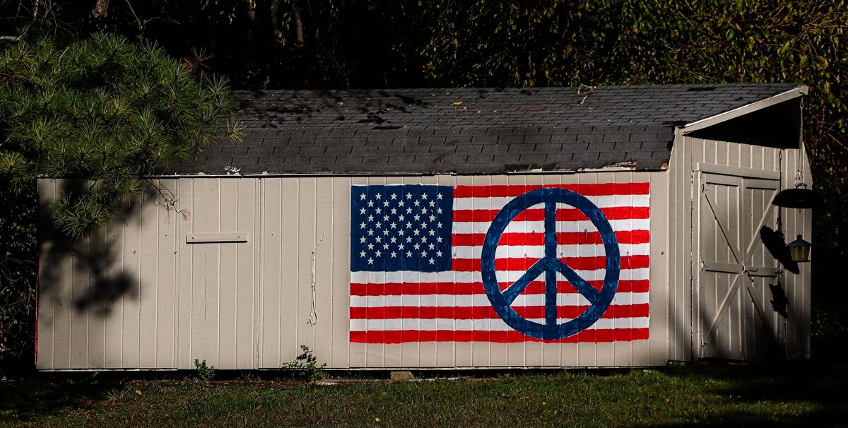 A storage shed with a message: Every time I am up at the creek off in a ...