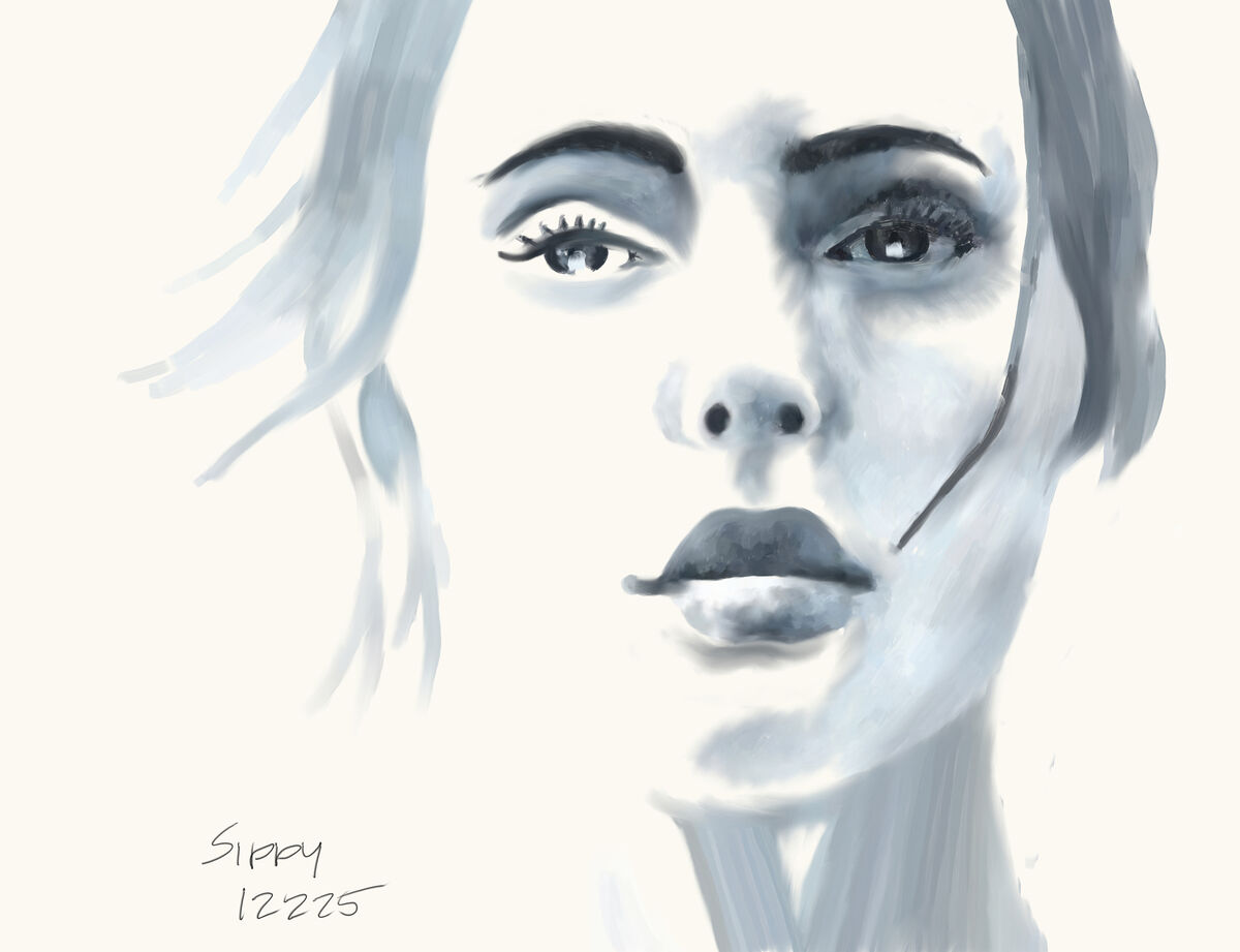 Digital Painting - Negative Space Woman: Putzing around with Rebelle ...