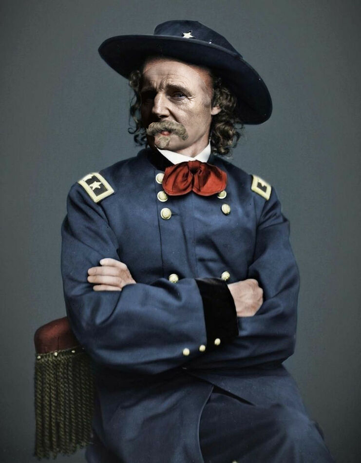 Liam Neeson: as George Armstrong Custer...