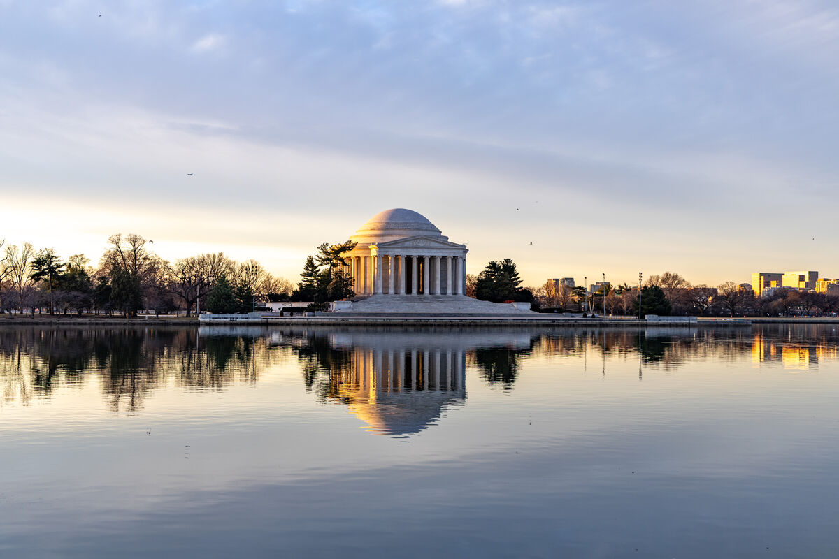 DC monuments without people: I had to drop someone off at Union Station ...