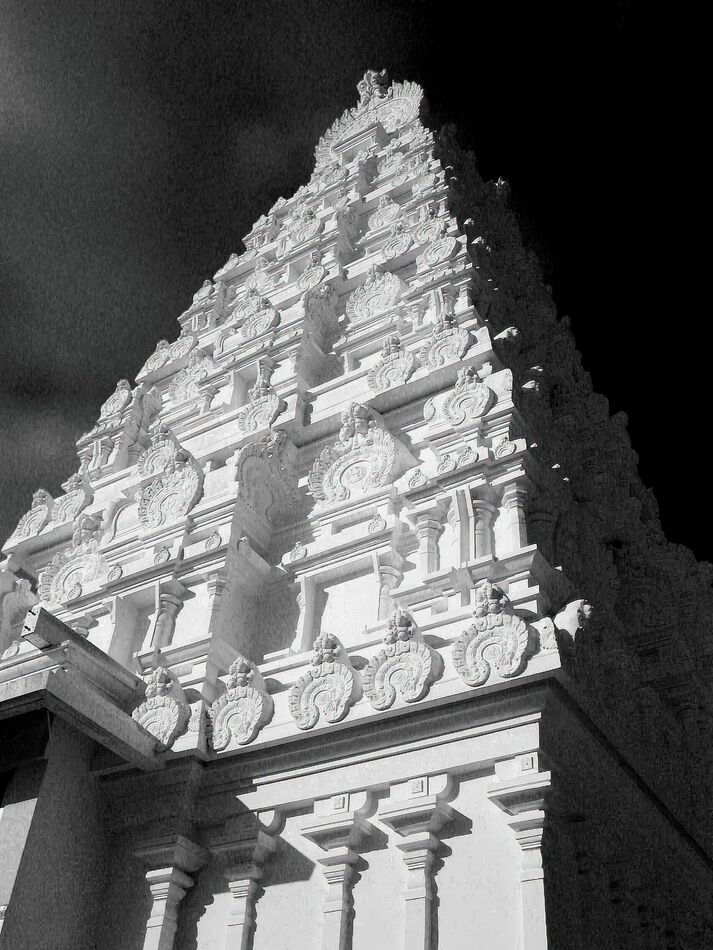 Stunning B&W: First two are of the Hindu Temple of Greater Chicago - a ...