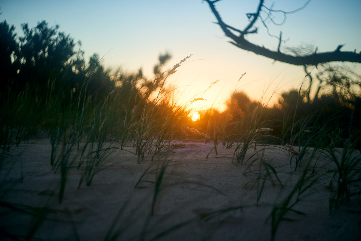 Spring Beach Sunset - with CCCP taste: Shot at El Pinar Beach, in ...