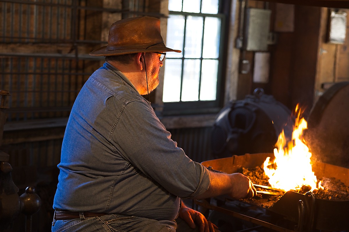 Blacksmiths: Christmas at the Empire Mine, Grass Valley, CA...