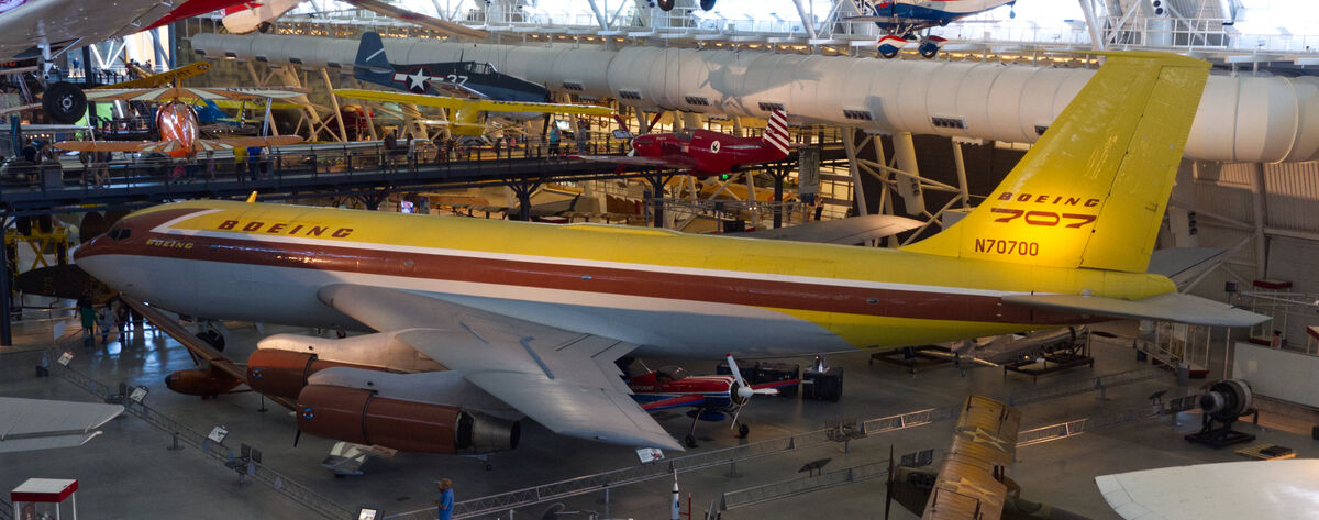 Udvar Hazy Center: This is the original Boeing 707 on display at the ...
