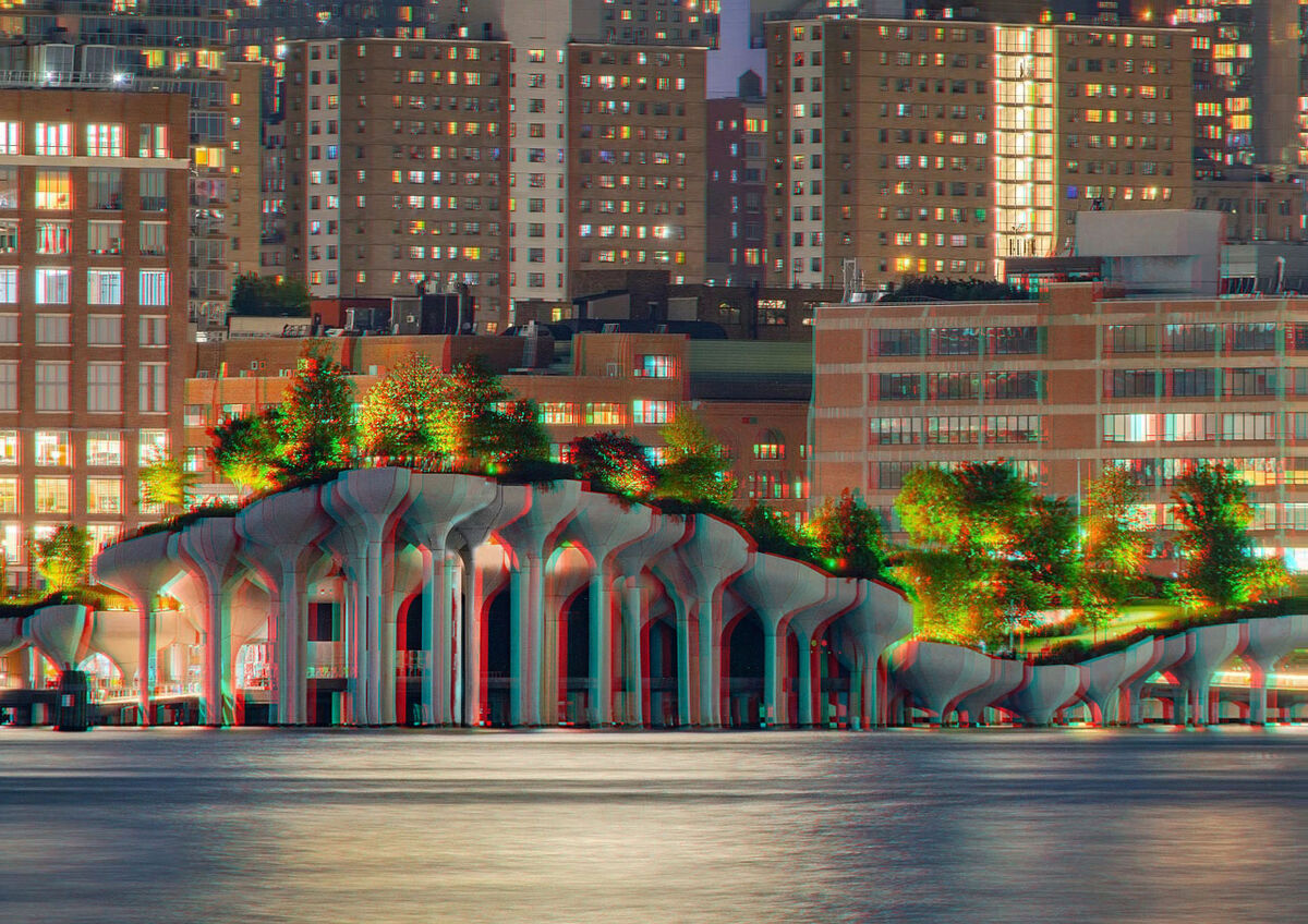3D - Park NY City: Anaglyphic glasses are required to view it in 3D ...