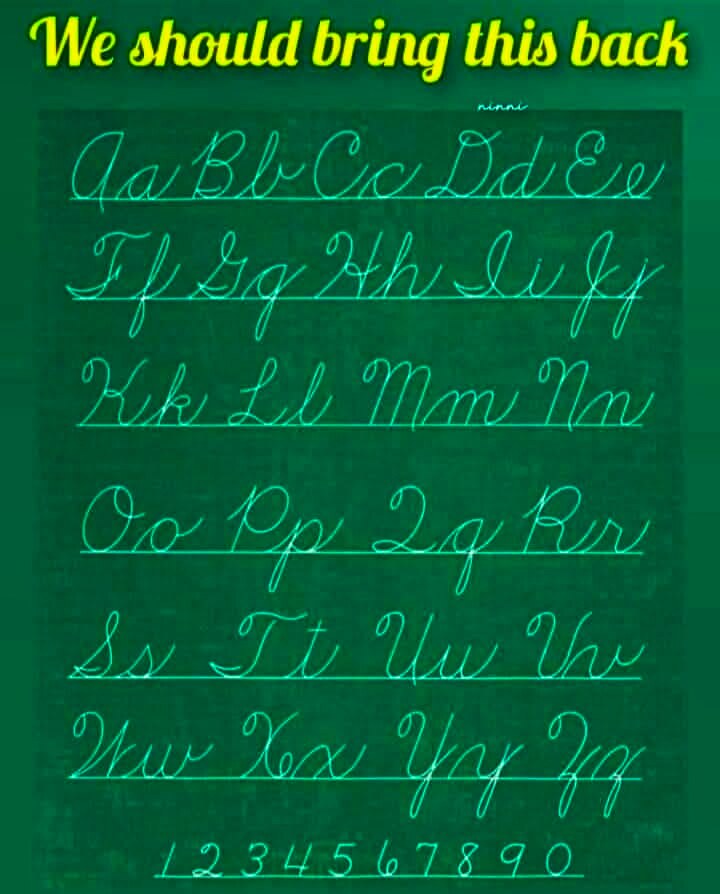 Handwriting 101: When I was in elementary/parochial school, one of the ...