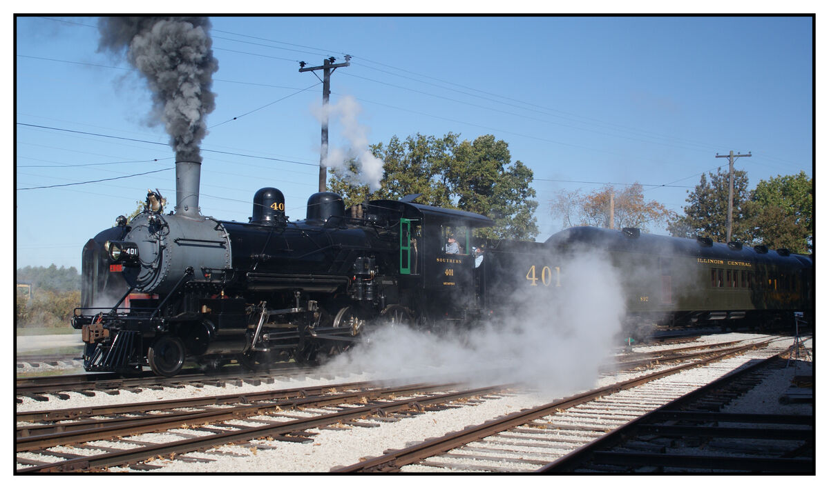 Southern 401 at the Monticello IL Railroad Museum: The Monticello ...