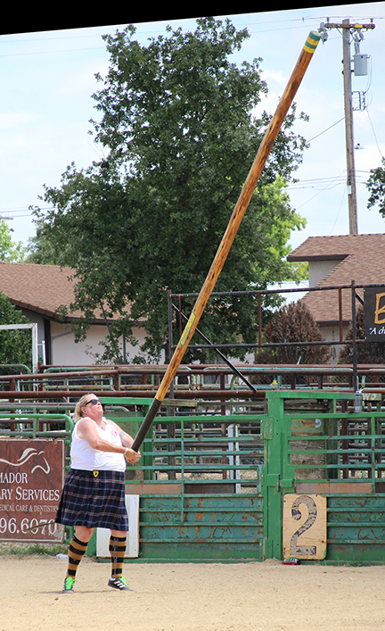 Women's Champ Throwing the Caber: I went to a local Highlands Games and ...