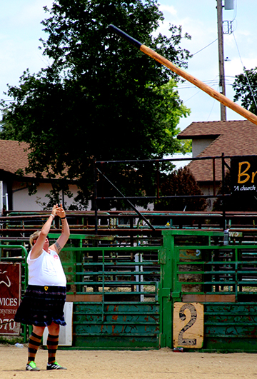 Women's Champ Throwing the Caber: I went to a local Highlands Games and ...