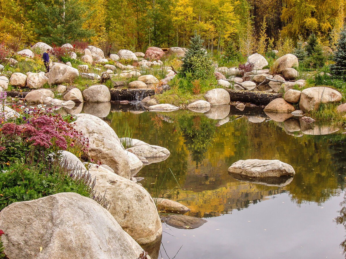 Pond, John Denver Sanctuary, Aspen, Colorado: No cars, just rocks ...