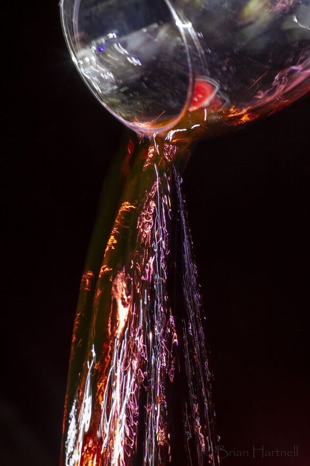 Using a strobing flashlight: I picked up this strobe USB flashlight ...