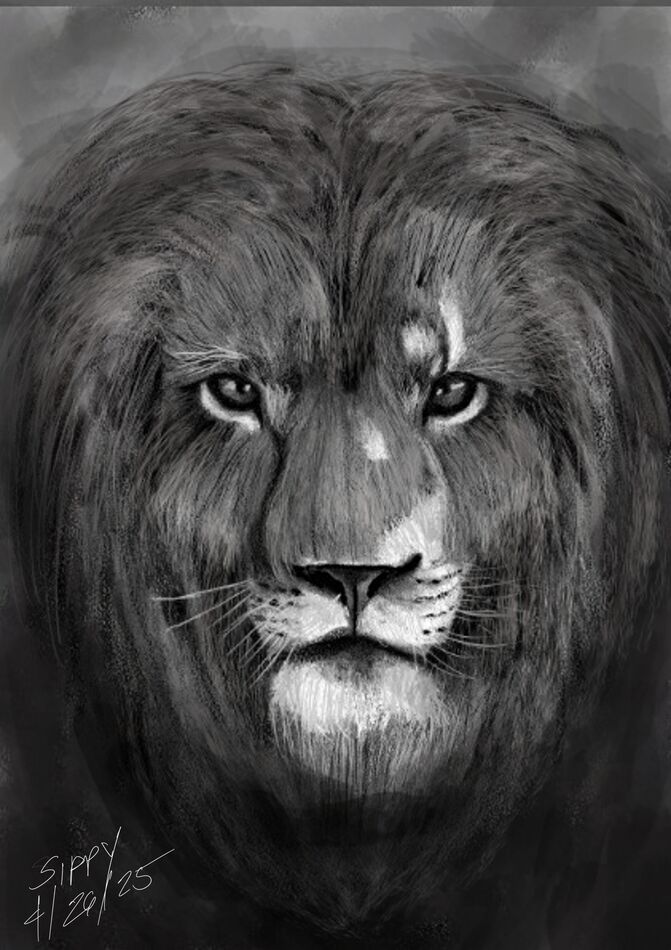 Imaginary Safari - Male Lion: Did you hear that roar? It woke me from ...