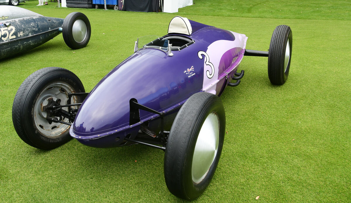 A 1939 Meteor Lakester Race Car: The Lakester class of race cars were ...