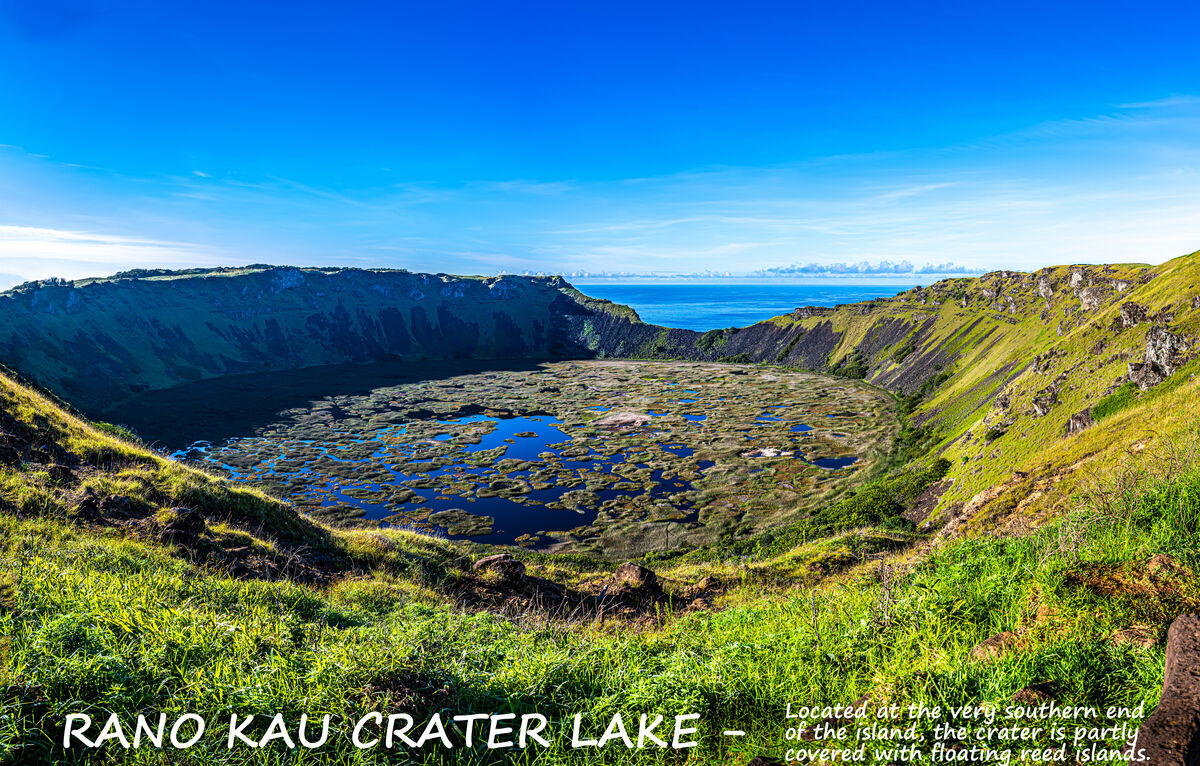 Amazing Chile 27 - Easter Island - Rano Kau Crater Lake and further ...