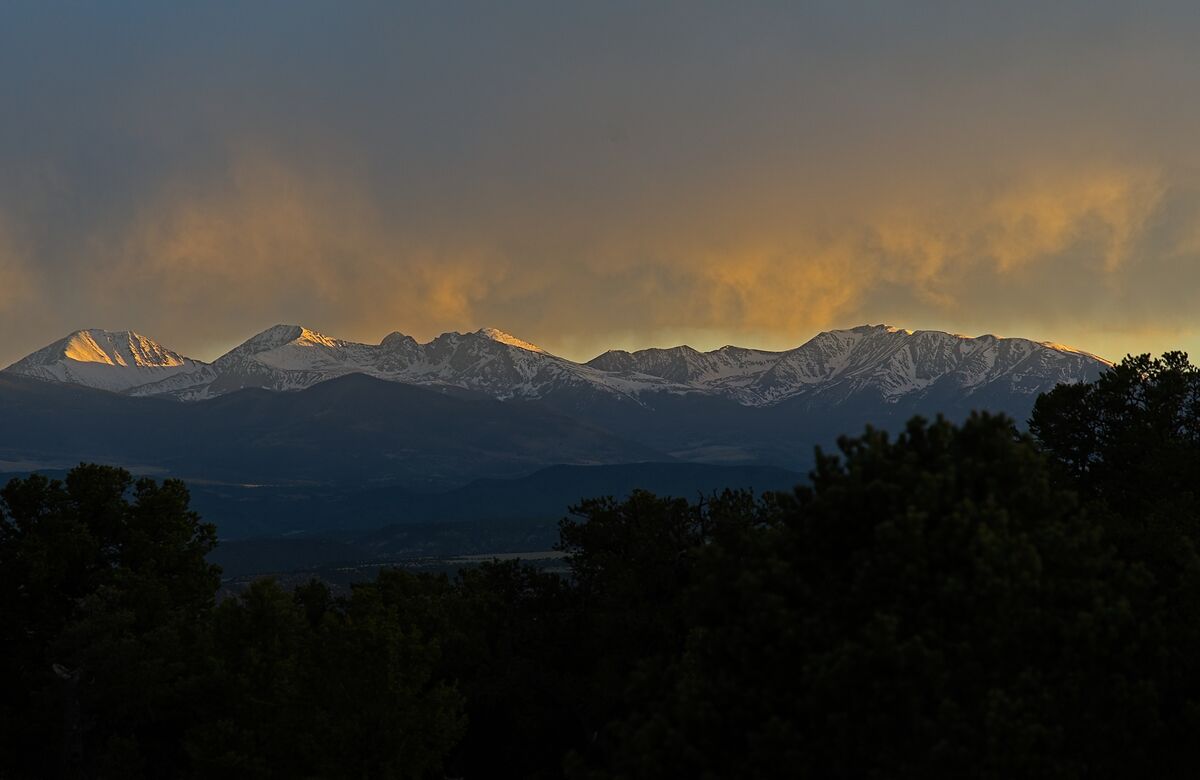 Sunset in the Sangres: I belong to a local Astronomy Club in Colorado ...