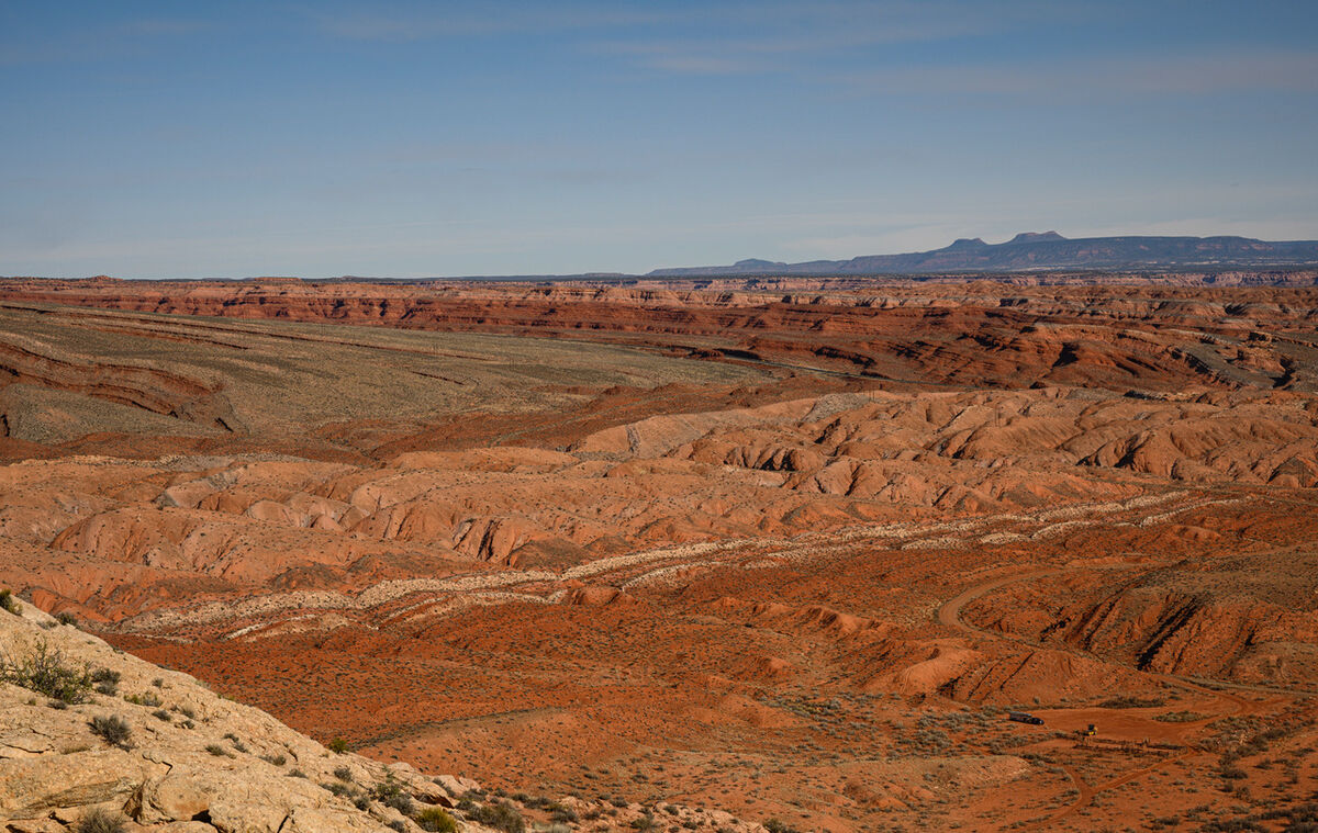 Utah adventure: climbing along the top of Comb Ridge: Comb Ridge is an ...