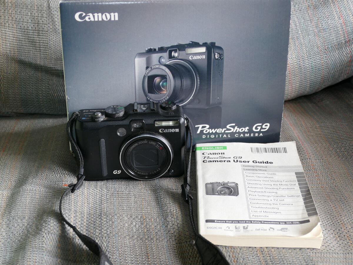 Canon G9 ,,$160,,this is camera # 2: IN box with all it came with plus ...