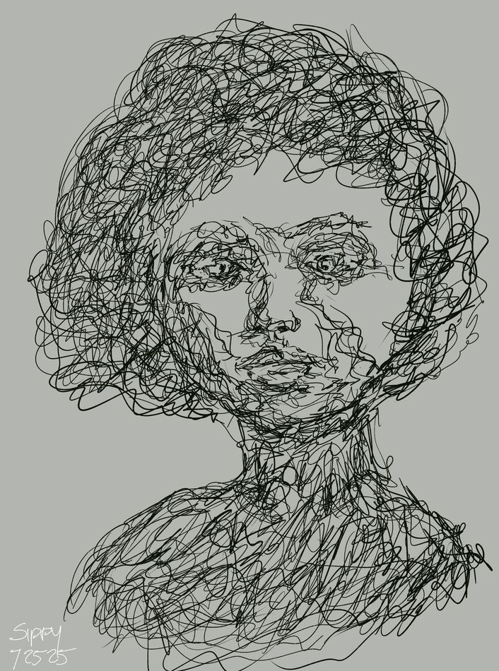 Abstract Women - Digital Ink Sketch: Another high-heat advisory day so ...