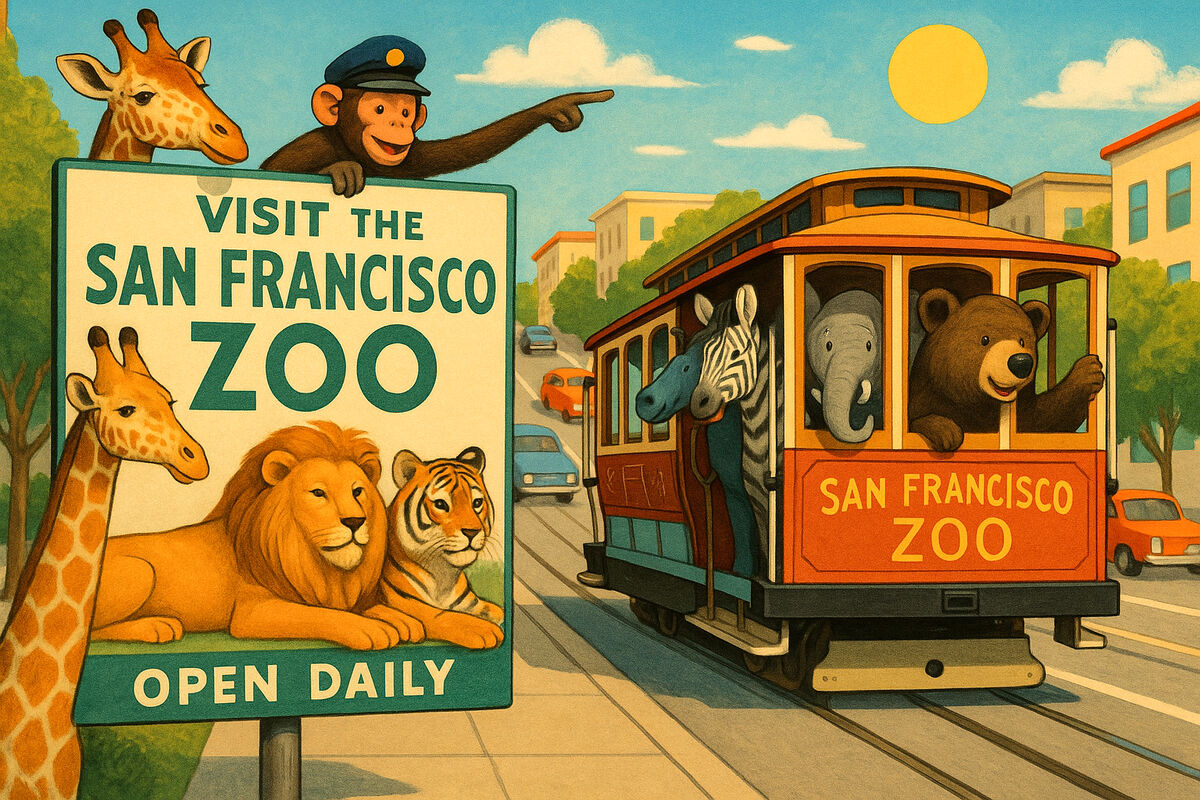 SF Zoo: This a fun image that AI should not have had any problems ...