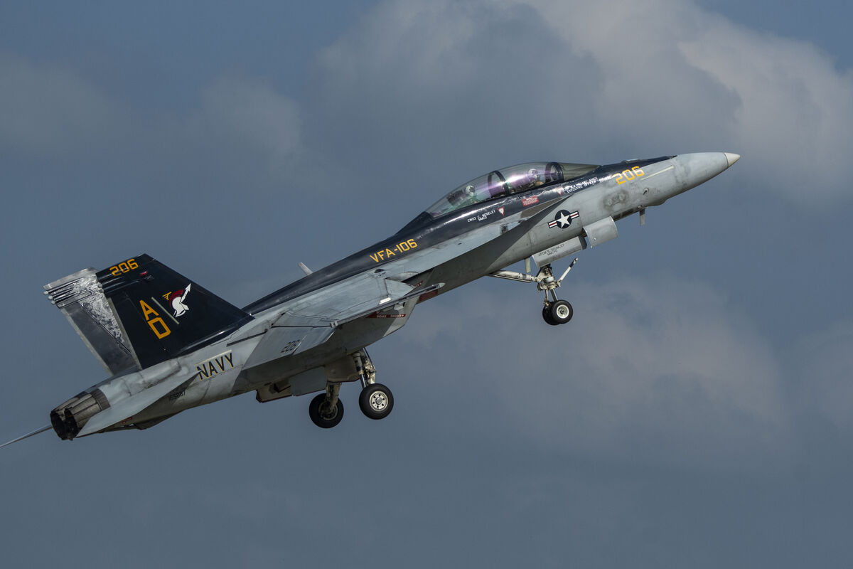 EA-18G Growler at Oshkosh EAA Fly-In, July, 2025: According to the Navy ...