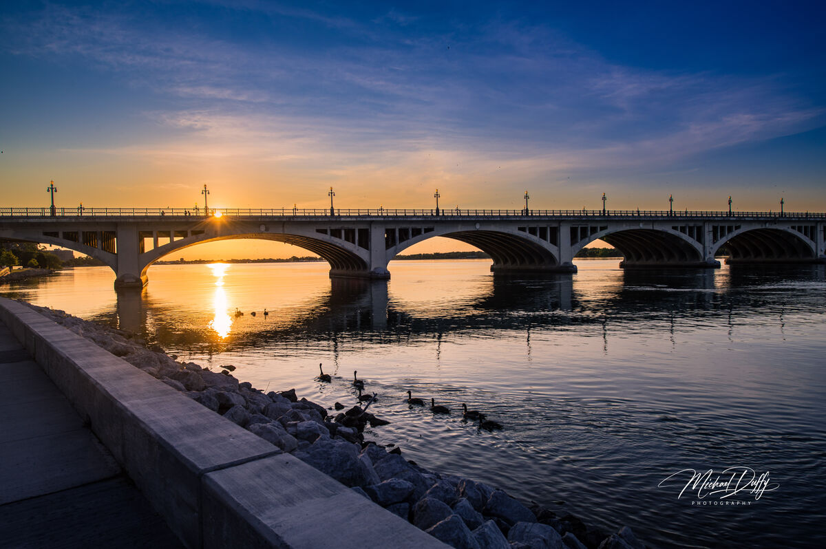 The Next Day MacAurther Bridge Belle Isle Detroit: Went back to Belle ...