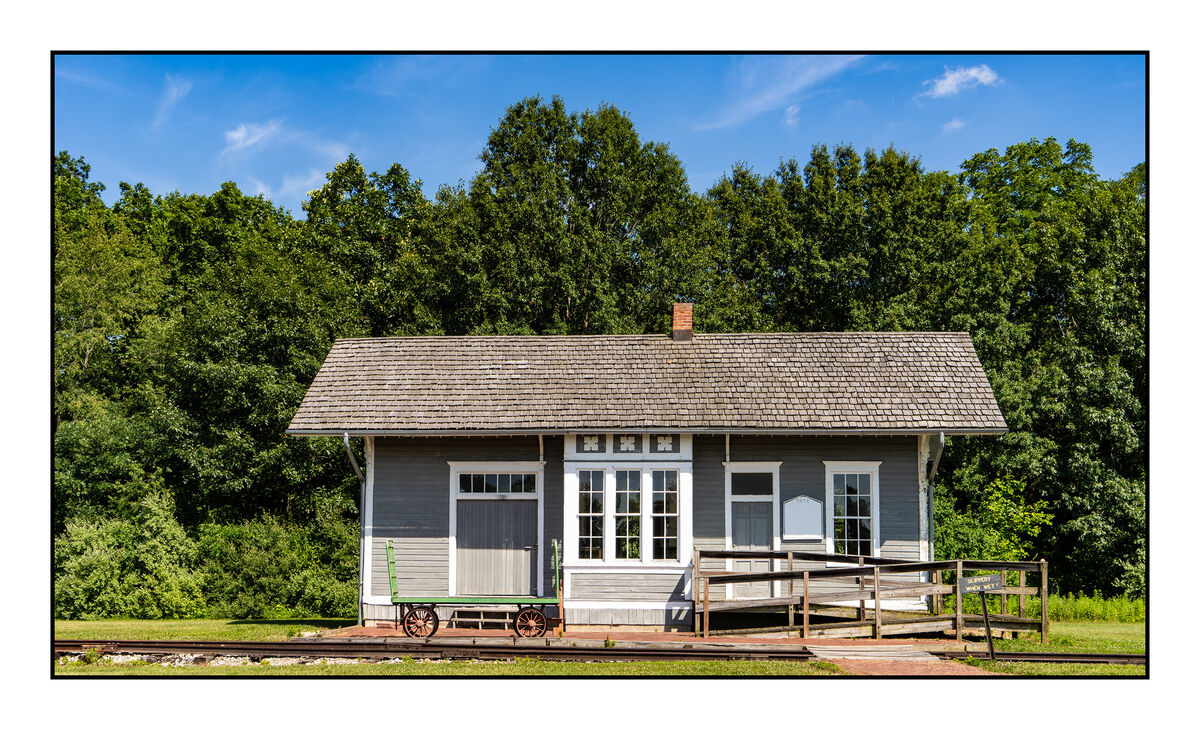 Restored buildings in Kekkekuk County Park near Danville IL: These are ...