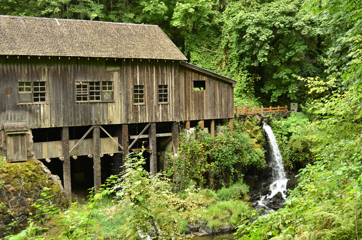 Grist Mill on Cedar Creek in the Lewis River Watershed in Washington ...