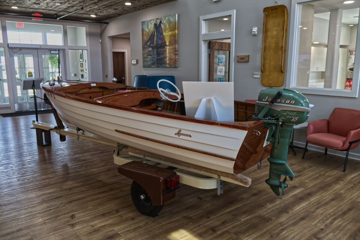Small Fishing Boat & Coke Cooler: This is on display in the main floor ...