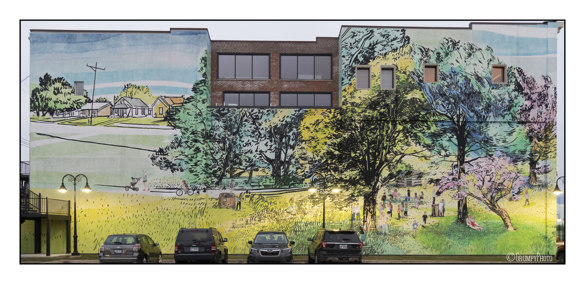 Mural in Mattoon, IL next to the Amtrak station: Just found this one ...