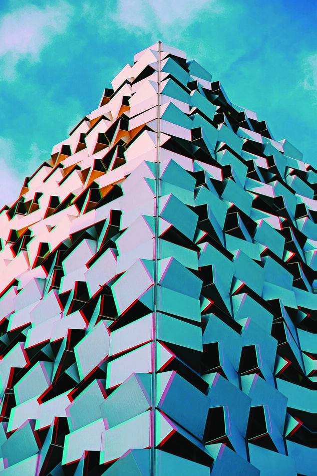 3D - Multi-Storey-Garage: Anaglyphic glasses are required to view it in ...