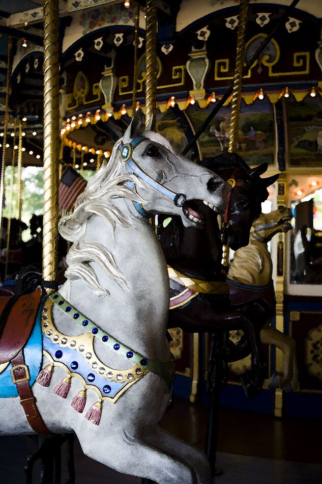 carousel horses 2: more from the archives. manipulated with PS Elements ...