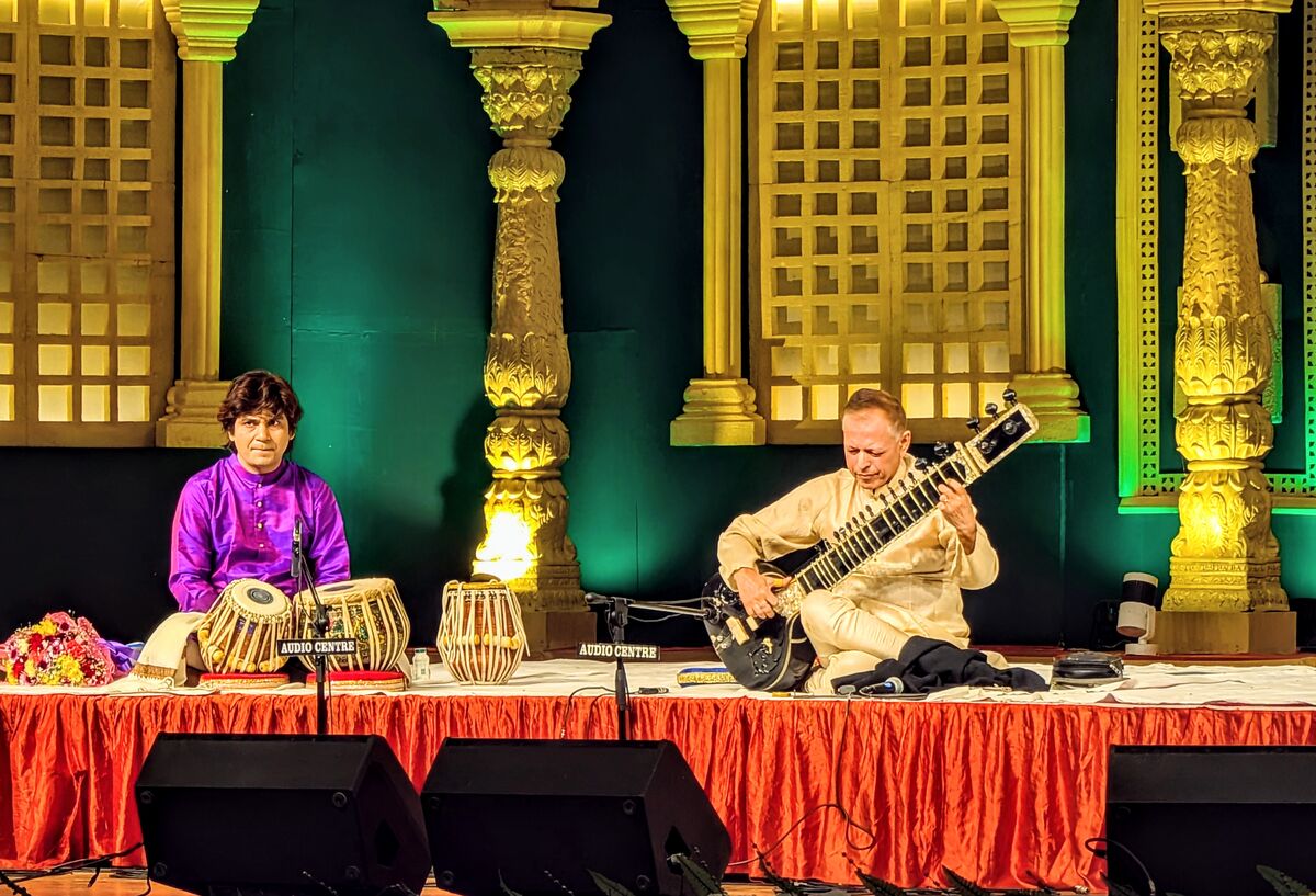 Attended an all-night Indian classical music festival, took photos with ...