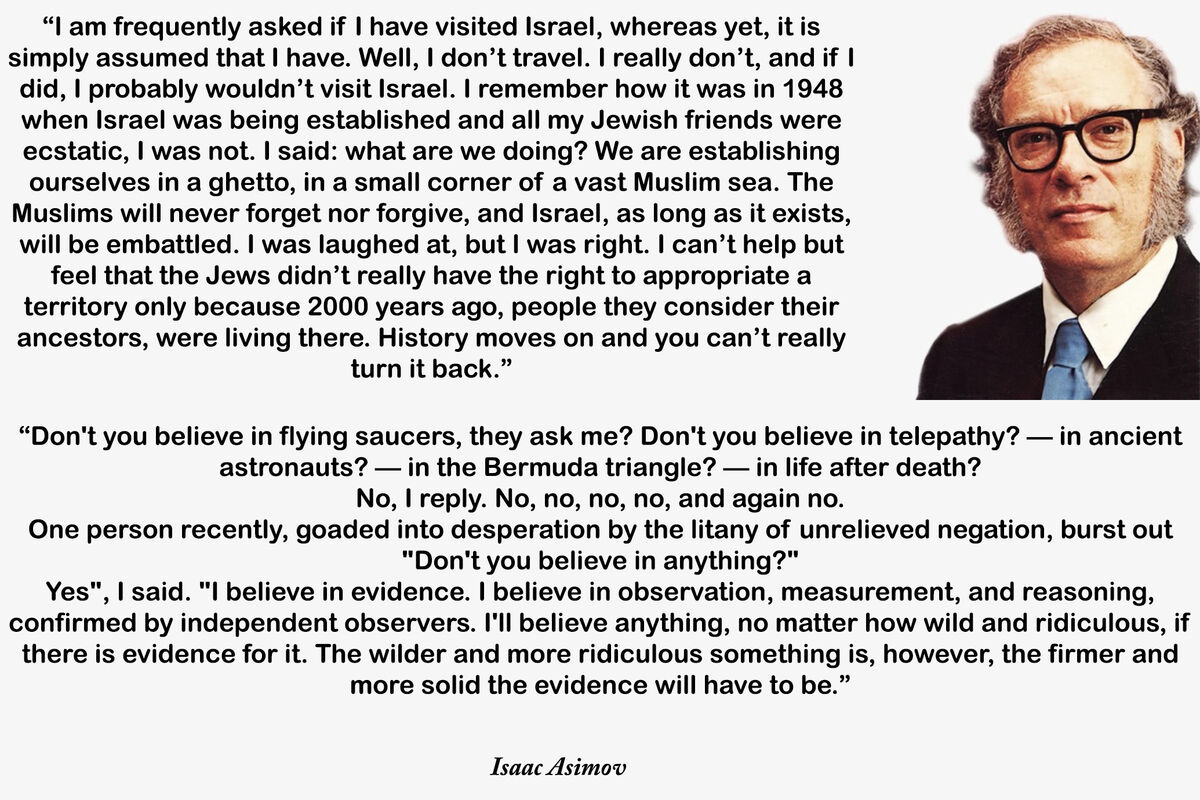 More Quotes: This episode is devoted solely to Isaac Asimov, in my ...