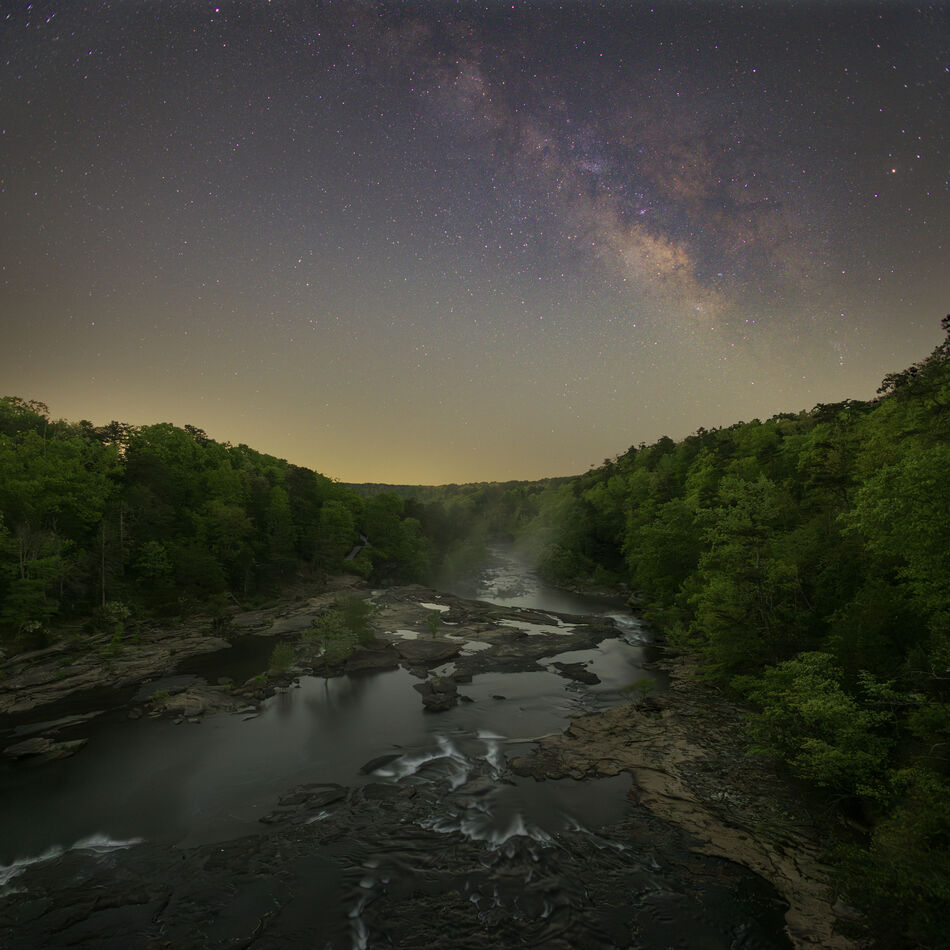 Hwy 35 Little River Canyon milky way: last week I did a quick scout of ...