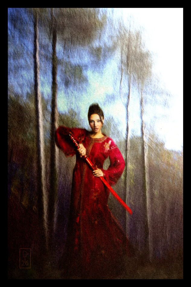 Oil Painting Quickie: I've used a background image that deliberately ...
