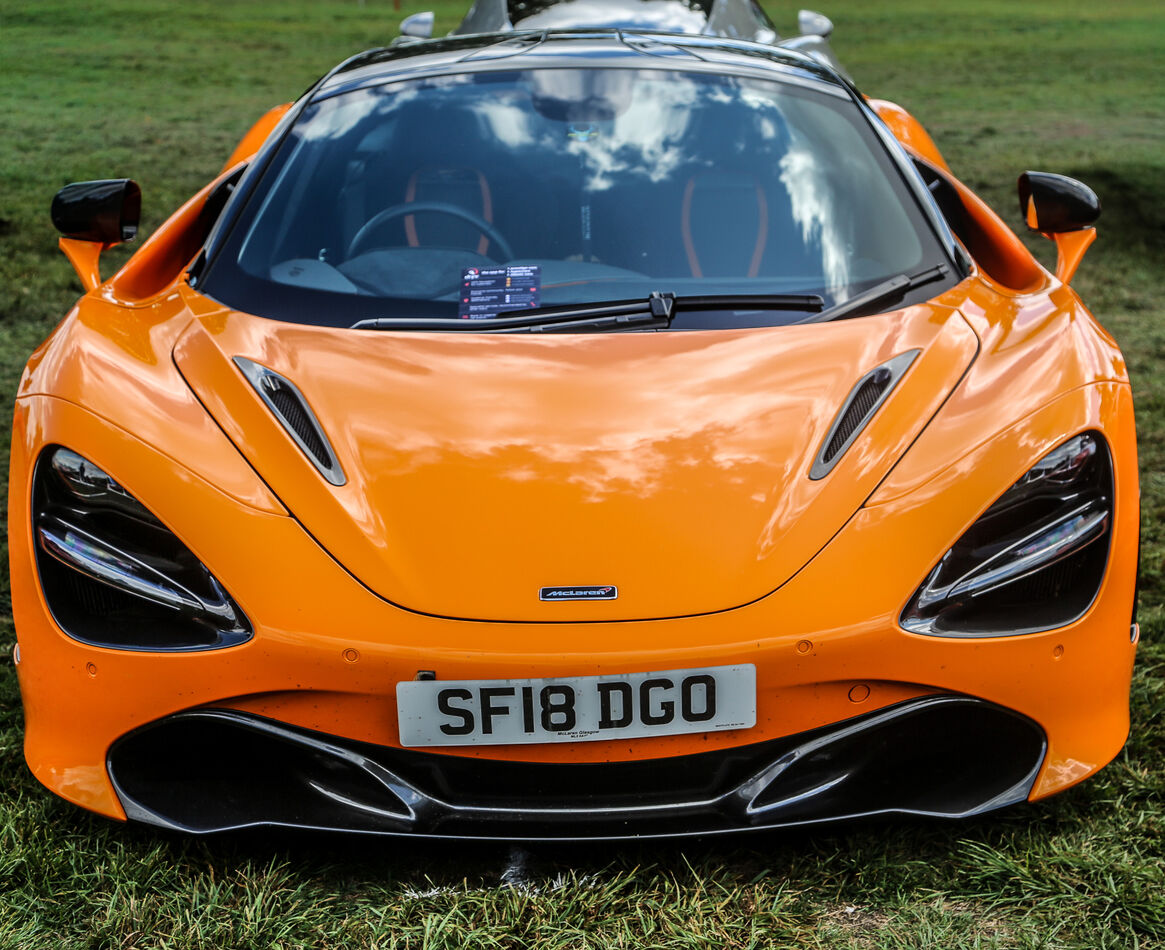 Blenheim Car show 31: Two more McLaren supercars in the owner's area. I ...