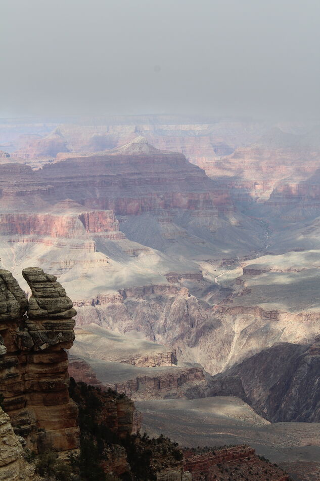 Foggy Grand Canyon 2018 #1: Unprocessed pictures off the digital camera ...