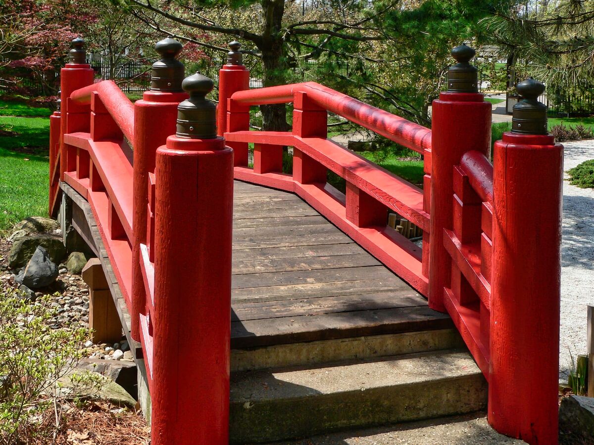 A Study of the Zen Garden's Bridge: I forever find its many angles both ...