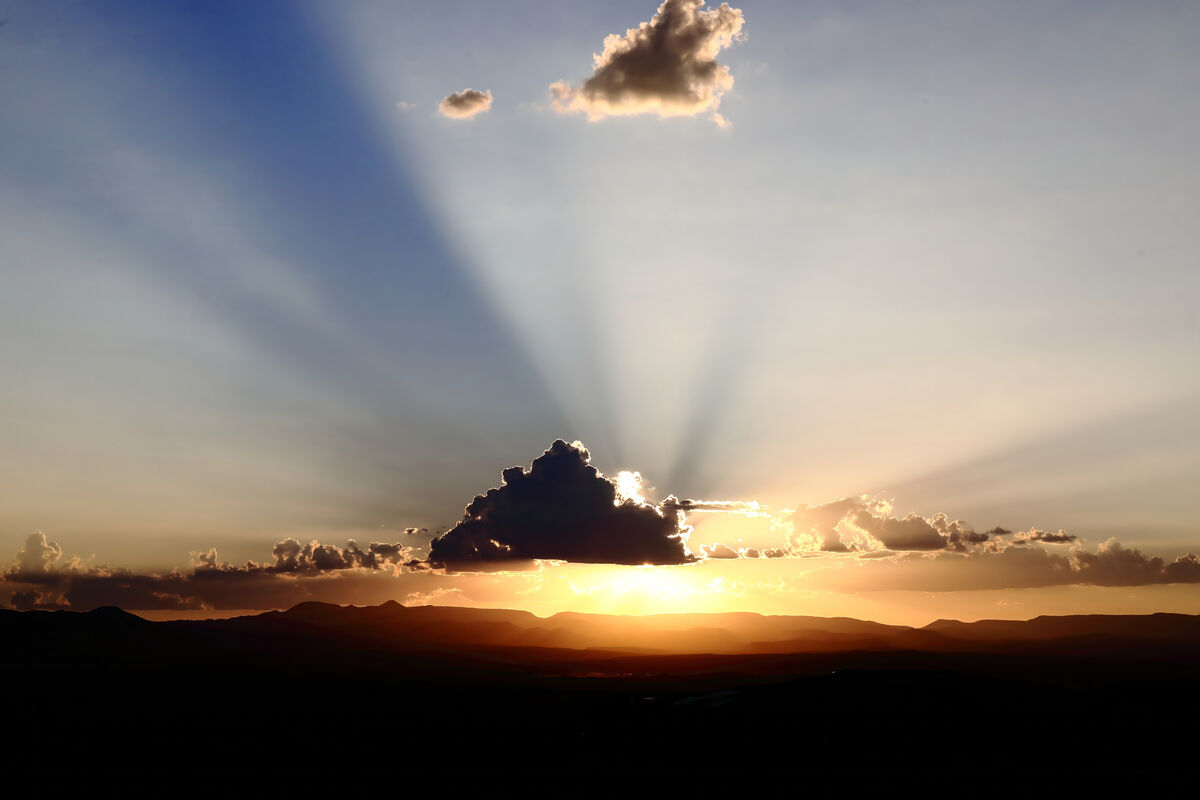 Clouds at sunset and planetary conjunction: The clouds made for a very ...